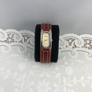 Joe Boxer | Accessories | Vintage Womens Red Leather Band Joe Boxer ...